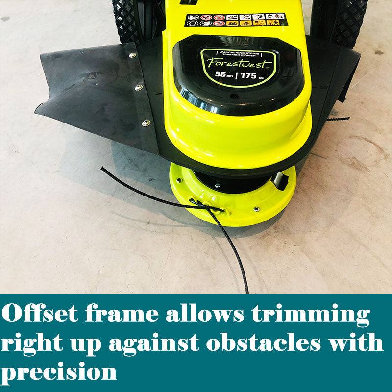 Lawn Mower, Walk Behind String Trimmer Mower, Wheeled Whipper Snipper